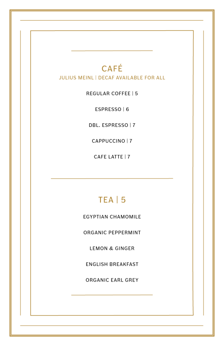 menu - TBarNYC